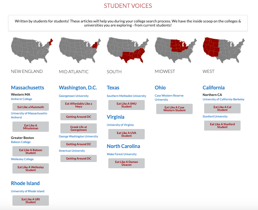 College Trips and Tips
